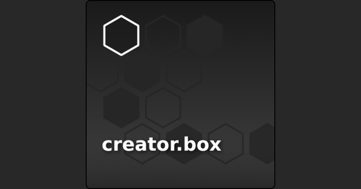 creator.box - Profile | .box